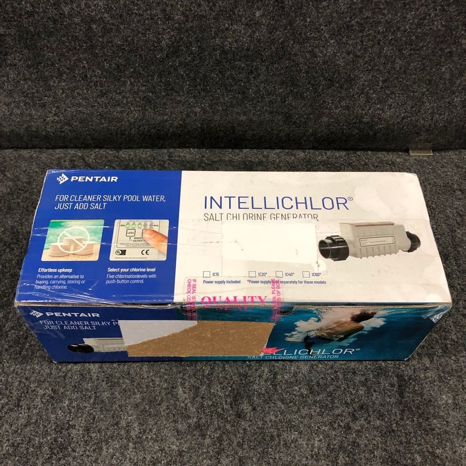 PENTAIR Intellichlor Ic40 Cell Salt Chlorine Generator 520555 ...