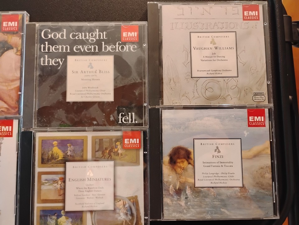 Lot of 10 EMI Classical CDs, British Composers, Williams, Elgar, and ...