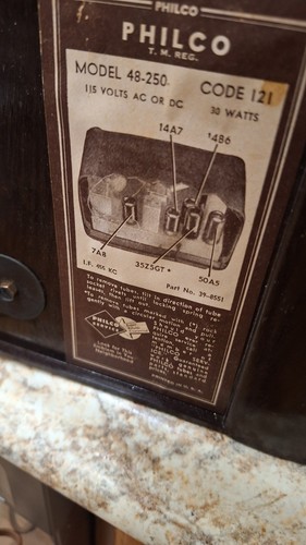 1948 Philco 48-258 Transitone AM Tube radio | eBay