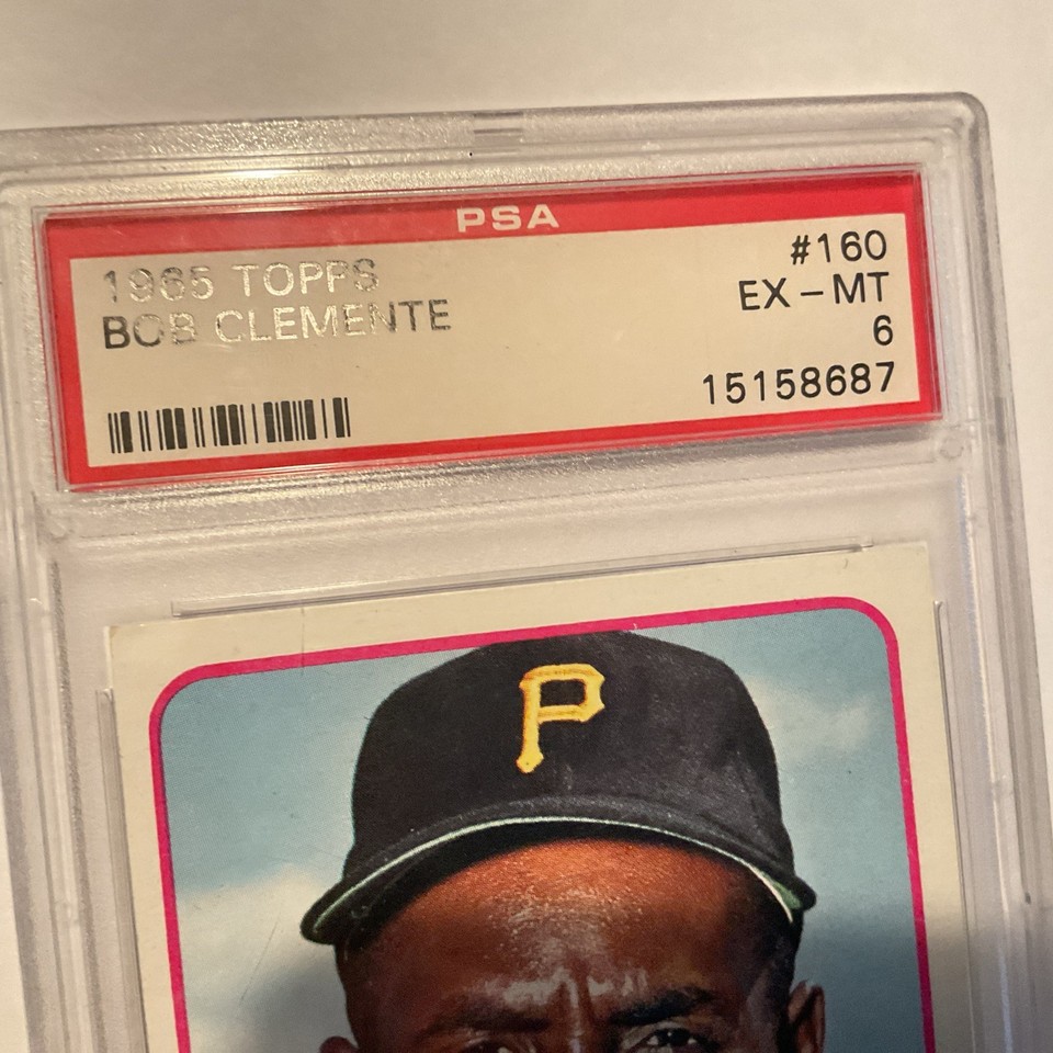 1965 Topps Roberto Clemente PSA 6 Graded Pittsburgh Pirates HOF Legend ...