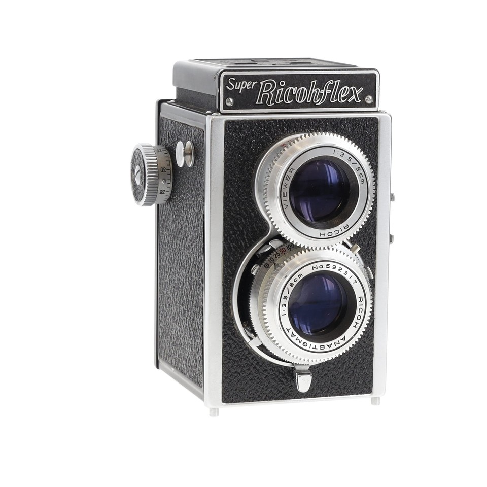 Ricoh Super Ricohflex Medium Format TLR Camera with Ricoh 8cm f/3.5 ...