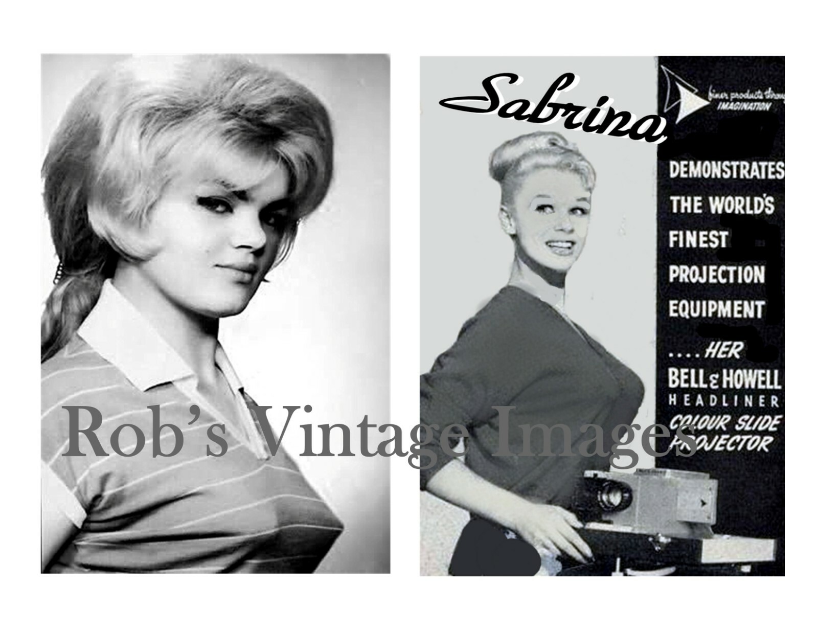 BULLET BRA MAMA Photo British Bombshell Sabrina Sweater Girl BELL ...