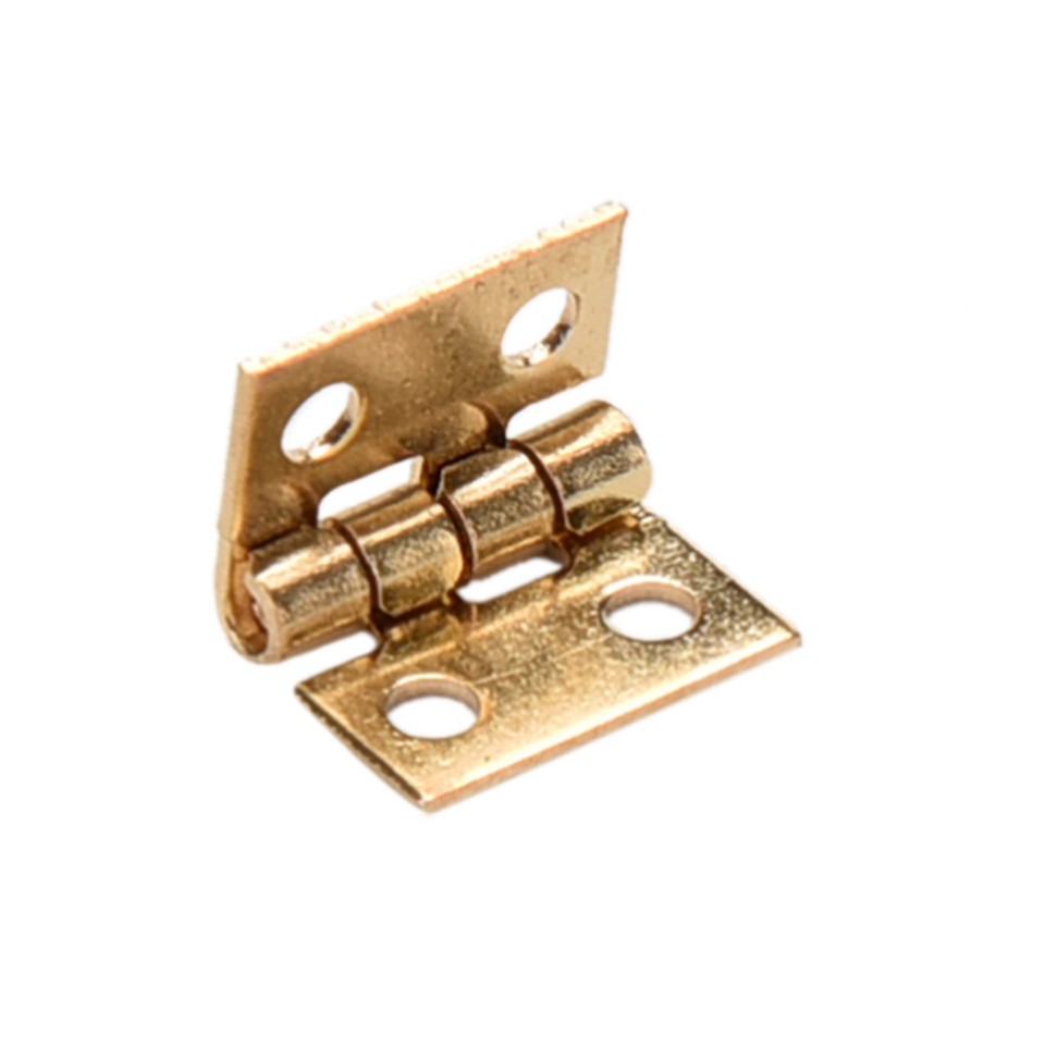 20pcs Mini Brass Hinge For Small Craft Door Box Accessories Gold 8 X ...