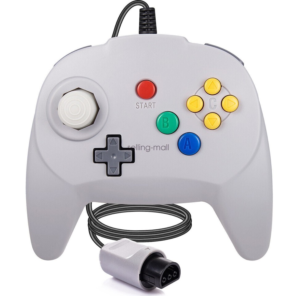 Mini N64 Wired Controllers Joystick Dual Z Button For Nintendo 64 Video ...