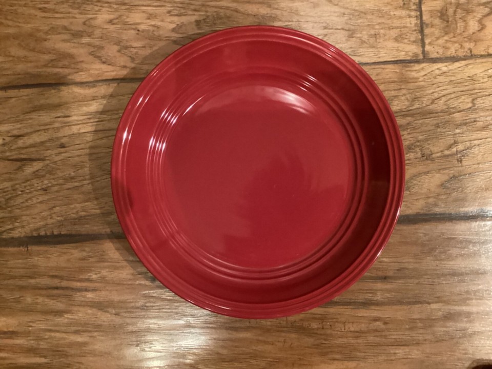 Mainstays Red Stoneware Dinner Plate | eBay