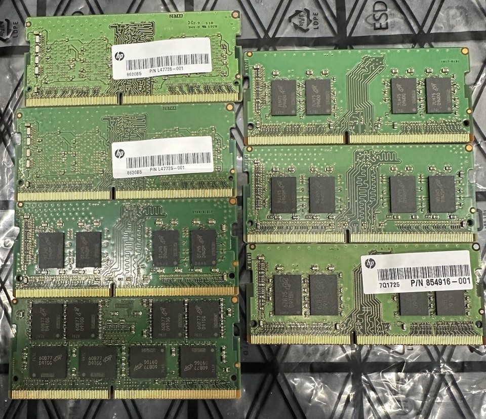 Lot of 7 Maxtor 8GB DDR4 PC4 Laptop Ram SODIMM Memory | eBay