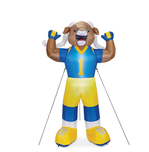 (1) 7ft Air Blown LED Inflatable NFL Los Angeles Rams Rampage Mascot ...