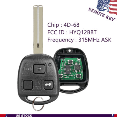 Car Key Fob Keyless Remote For 2002 2003 2004 2005 2006 Lexus SC430 SC ...