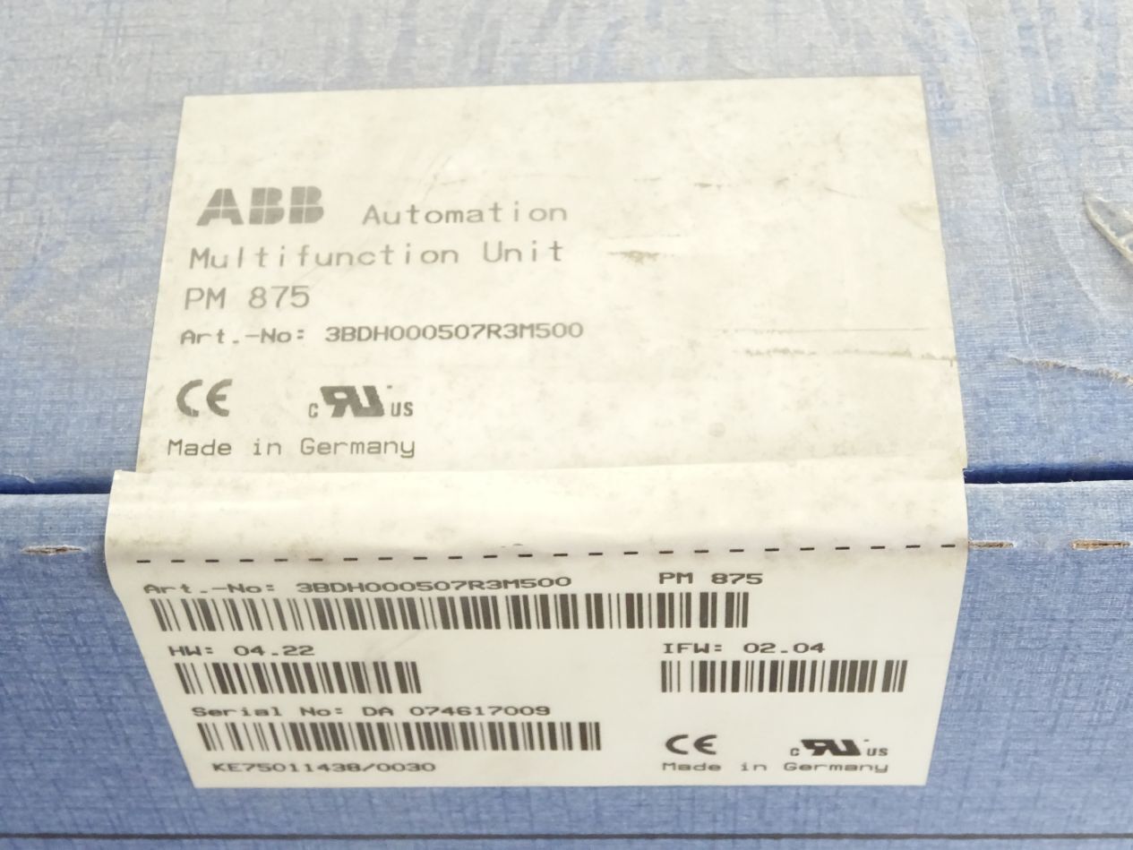 ABB AC870P Multifunction Unit PM875 / 3BDH000507R3M500 / Neu OVP | eBay