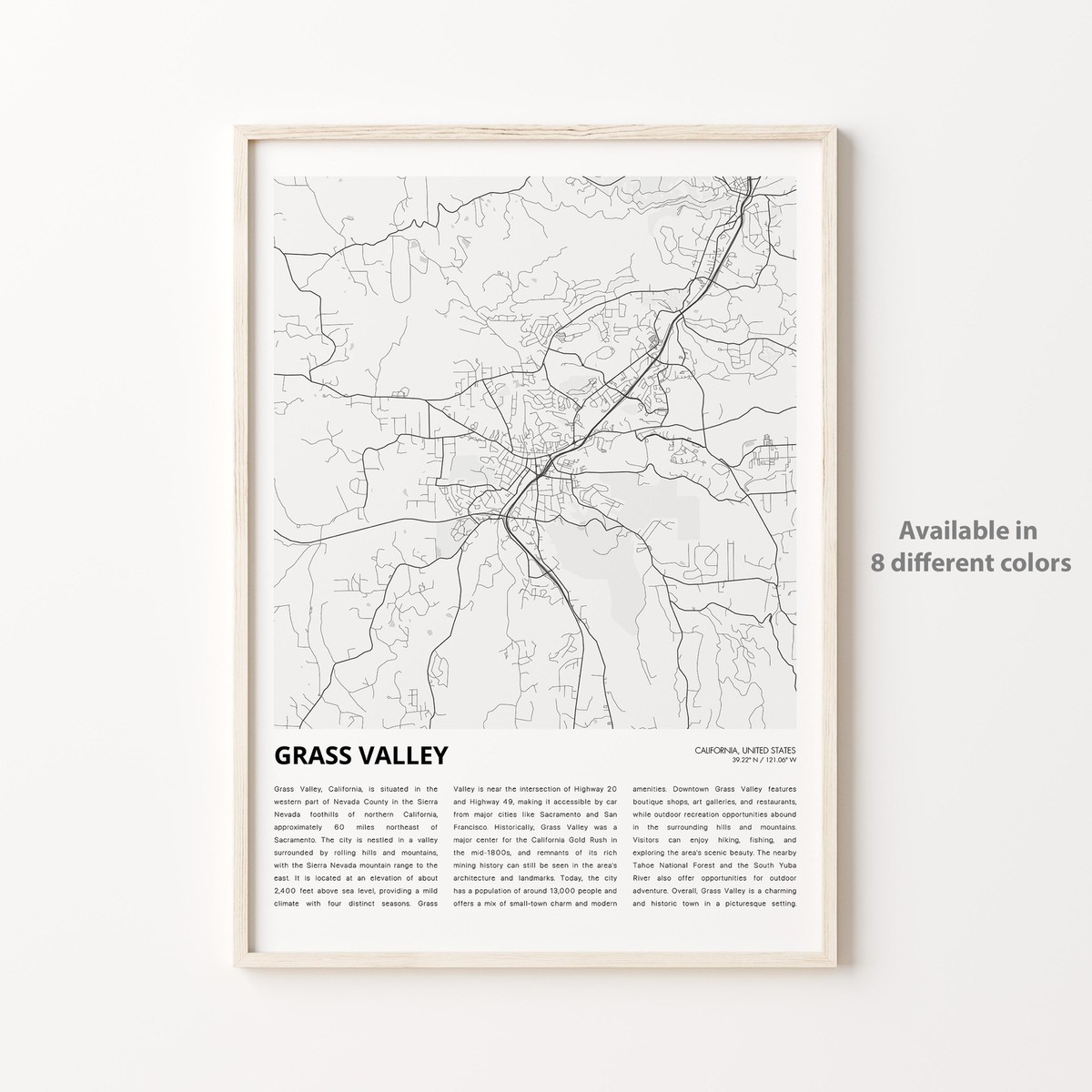 Mapa De Grass Valley, California