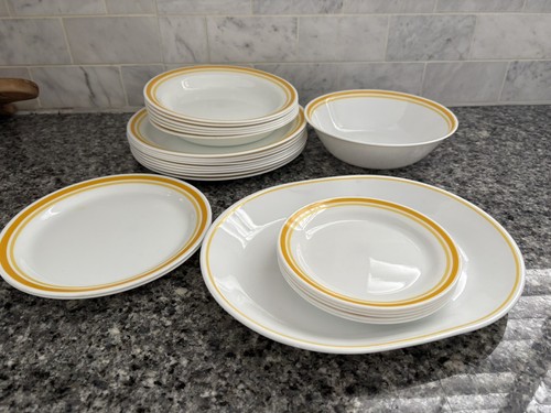 Corelle Citrus Yellow Lot Of Plates And Bowls. 24 Pieces | eBay
