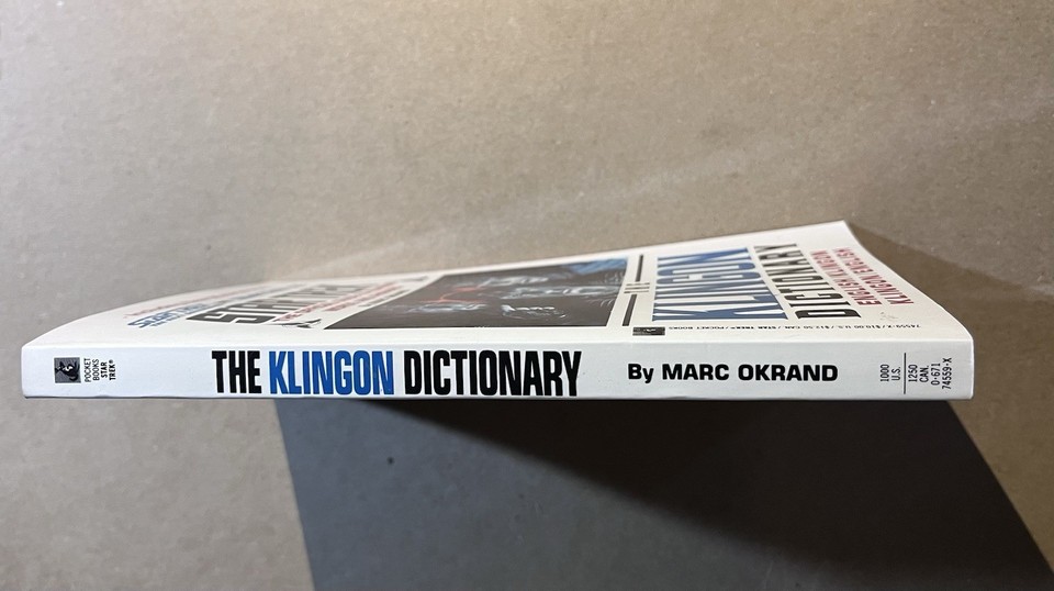 THE KLINGON DICTIONARY by Marc Okrand 1992 Pocket trade paperback STAR ...