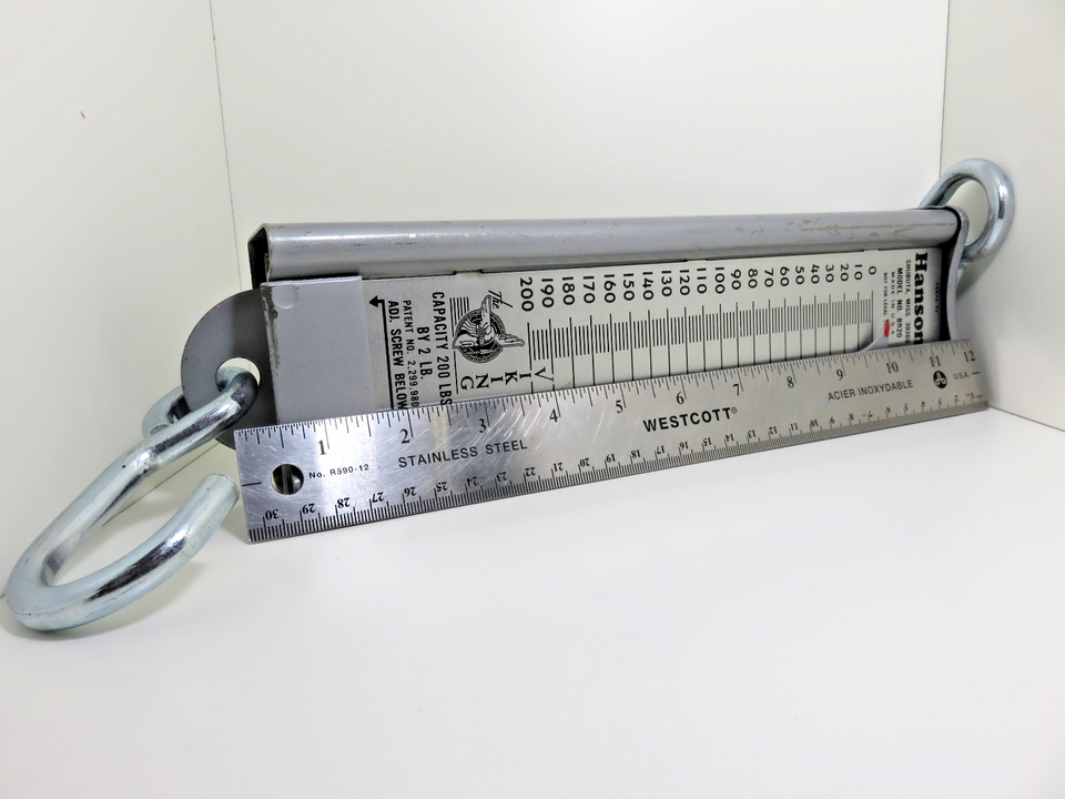 Vtg Hanson The Viking Capacity 200lb Fishing Scale Model 8920 USA | eBay