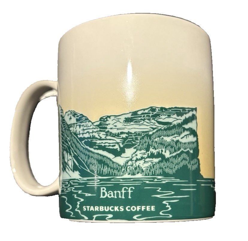 Starbucks Banff Grizzly Bear Mug Global Icon 16oz National Park Canada ...