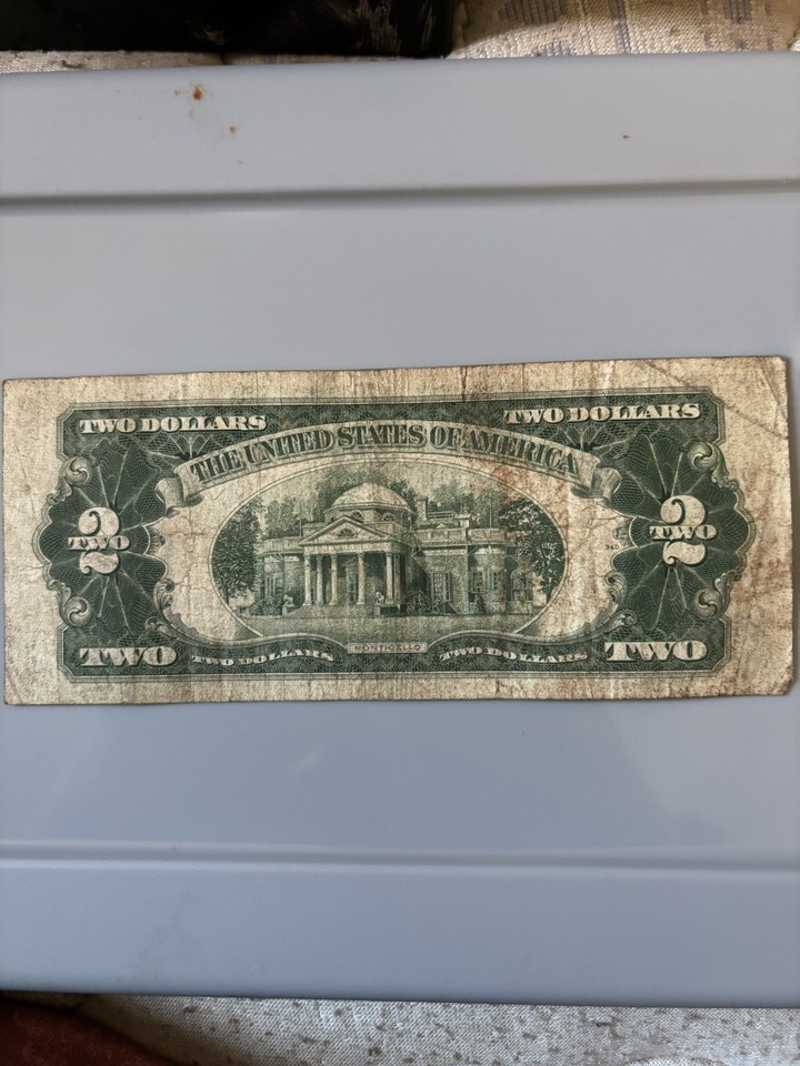 1928 United States $2 Large Size Red Seal Banknote | eBay