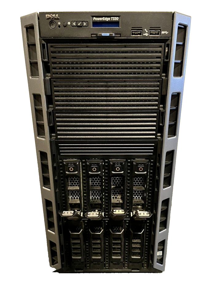 Dell PowerEdge T330 II XEON E3-1220 v5 3.0GHz 16GB Ram 4 Trays Perc D7 ...
