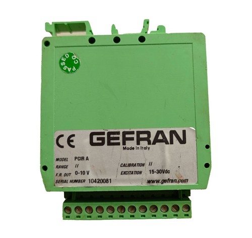 GEFRAN PCIR-A SIGNAL CONDITIONER 0-10V 10420081 CALIBRATION II | eBay