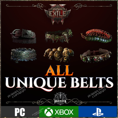 PATH OF EXILE 2 💎UNIQUE BELTS💎HEADHUNTER INGENUITY POE2 💎ITEM EA PC PS5 ...