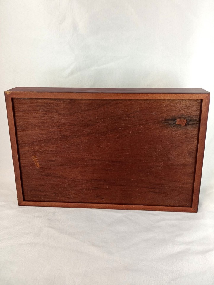 Roxana Leask Alaskan Art Salmon And Eagle Pewter Lid And Red Wooden Box ...