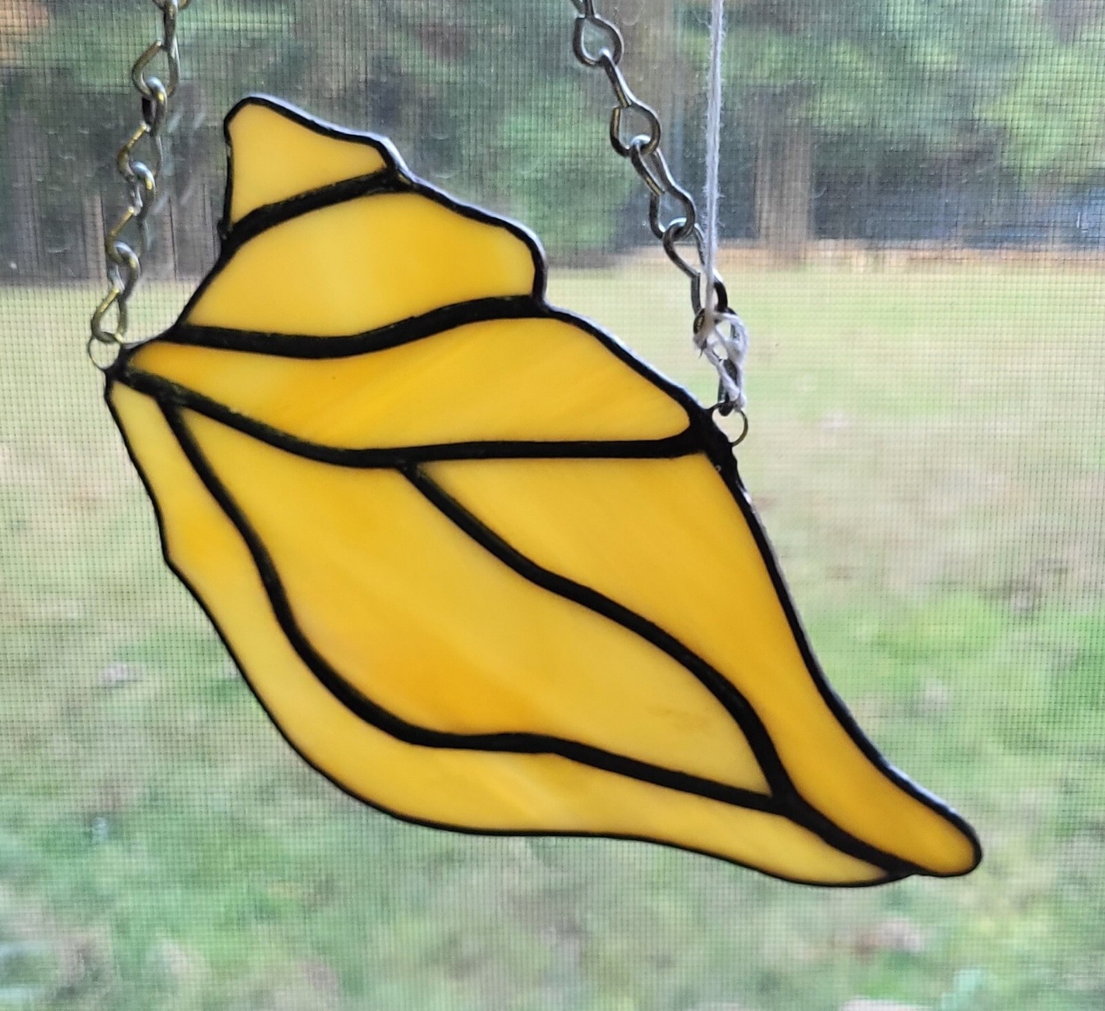 Conch Shell Stained Glass Suncatcher | eBay