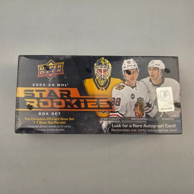 2023-24 Upper Deck NHL Star Rookies Hockey Factory Sealed Box Set Connor Bedard | eBay