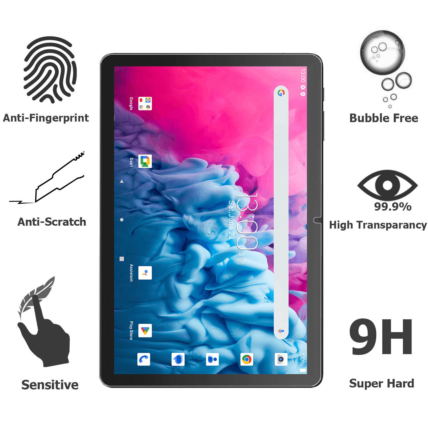 Vortex BTAB10 Screen Protector HD Tempered Glass Cover for BTAB10 ...