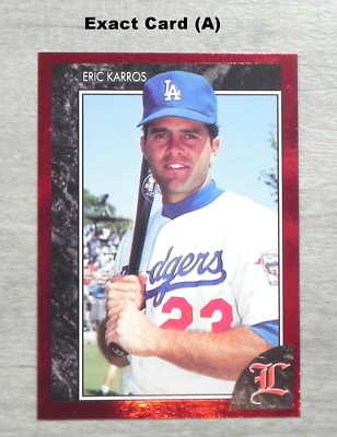 ERIC KARROS 1992 Legends Red Foil Card # 58 _ Exact Card (A) | eBay