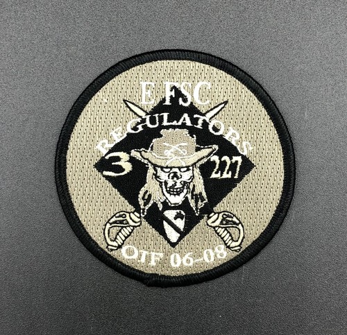 E FSC 3-227 Regulators 1 CAV OIF 06 08 Grey Color Army Aviation Patch ...