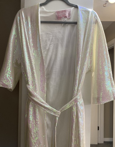 Hayley Paige Sparkle Squad Robe Bridal S | eBay