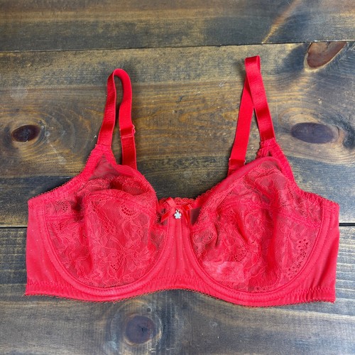 Wacoal 855186 Retro Chic Full Figure Underwire Bra Bright Red Women's ...
