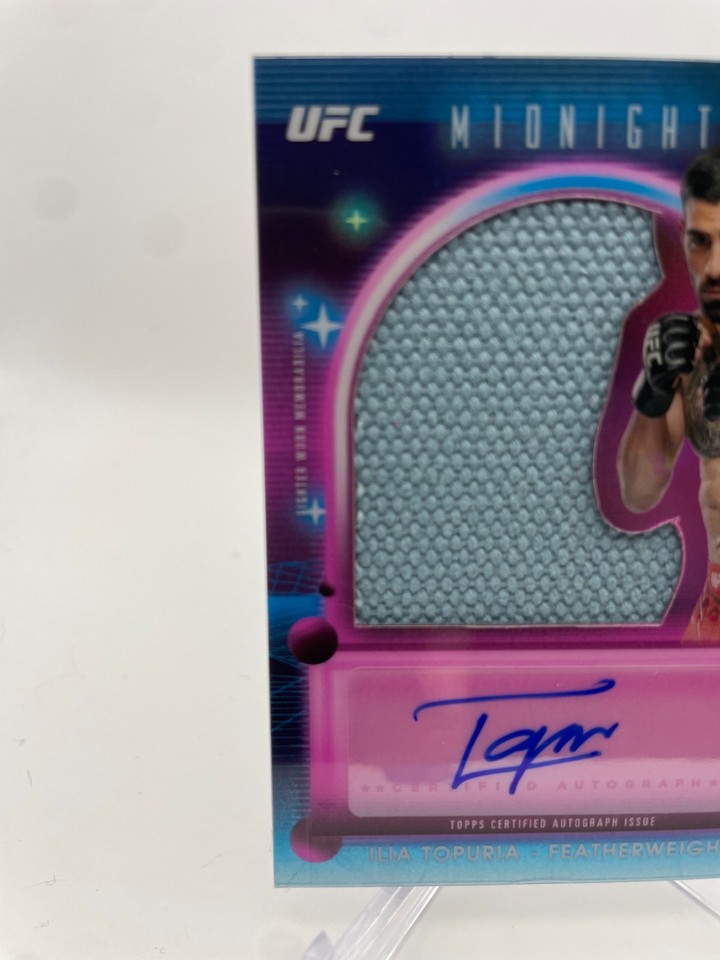Ilia Topuria 2025 Topps Midnight UFC Relic Autograph Card | eBay