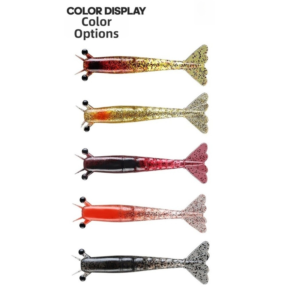 Real Shrimp Imitation Shrimp Lure Realistic Fishing Lure Sinking Action ...