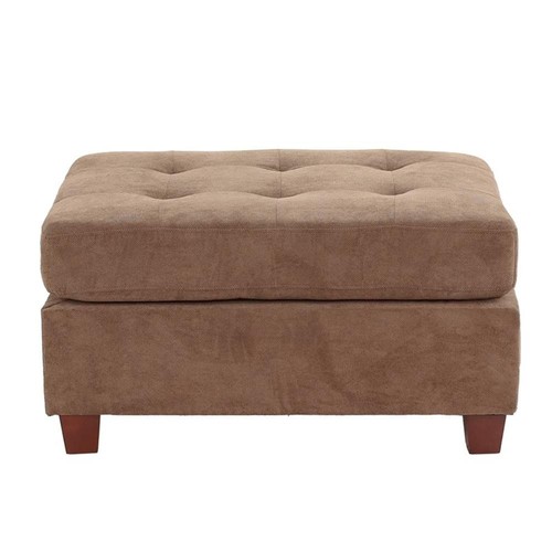 Poundex Furniture Fabric Cocktail Ottoman in Truffle Brown Color | eBay