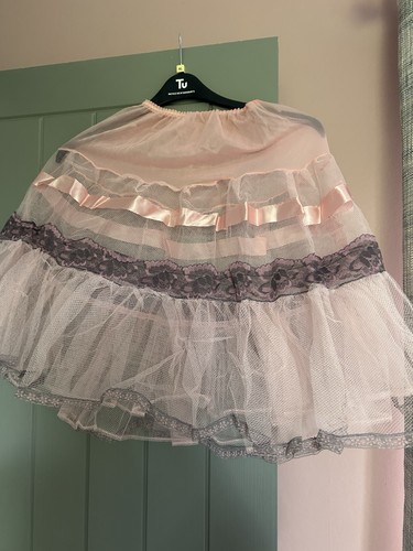 Vintage Stiff Net Waist Petticoat Underskirt Pinks | eBay UK