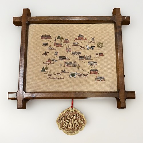 Vintage Colonial Williamsburg Cross-Stitch Sampler William & Mary ...
