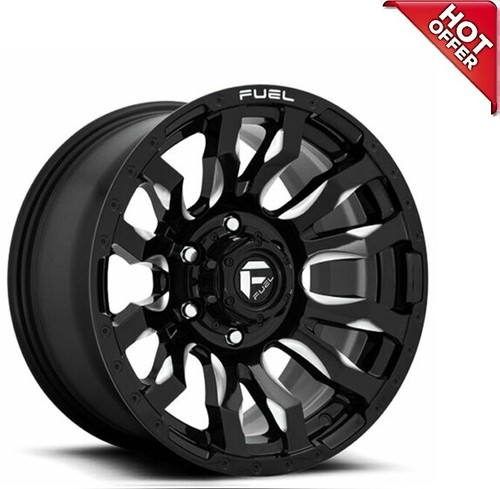 22x10 Fuel Wheels D673 Blitz 8x165.10 GLOSS BLACK MILLED -18 (S43) | eBay