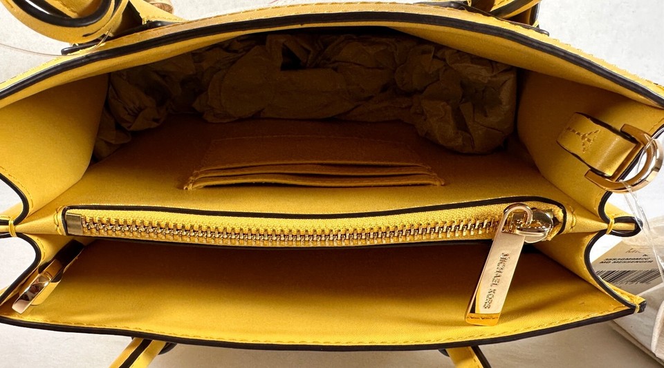 Michael Kors Mercer Medium Logo Embossed Cotton Canvas Satchel ...