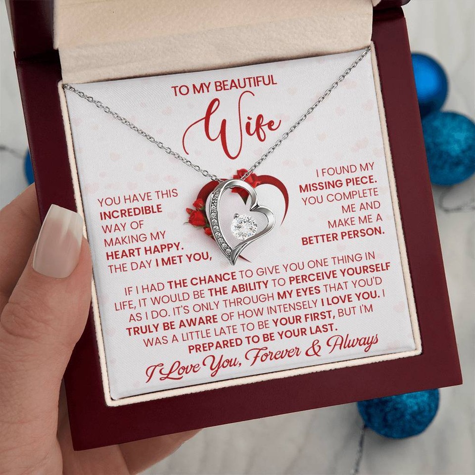 To My Wife Necklace, Wife Valentines Gift, Wife Gift, Valentine Gifts ...