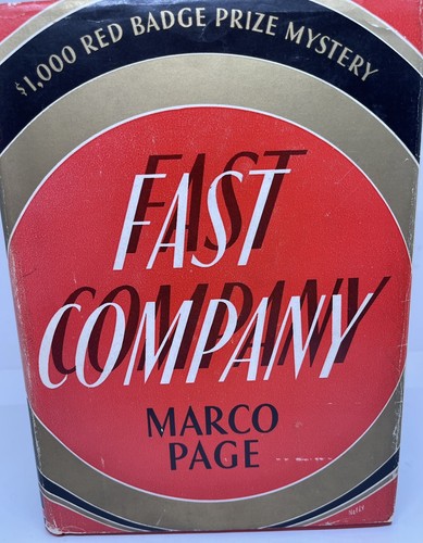 FIRST EDITION BIBLIO-MYSTERY BY MARCO PAGE FAST COMPANY | eBay