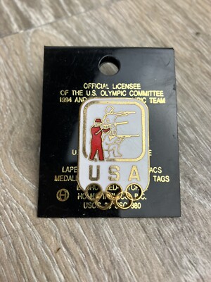 USA Olympic Shooting Hat Jacket Lapel Pin United States Of America | eBay