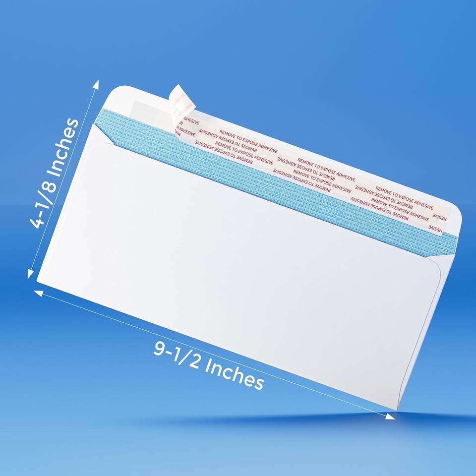 #10 Envelopes Self Seal Security Tinted Envelopes for Privacy ...