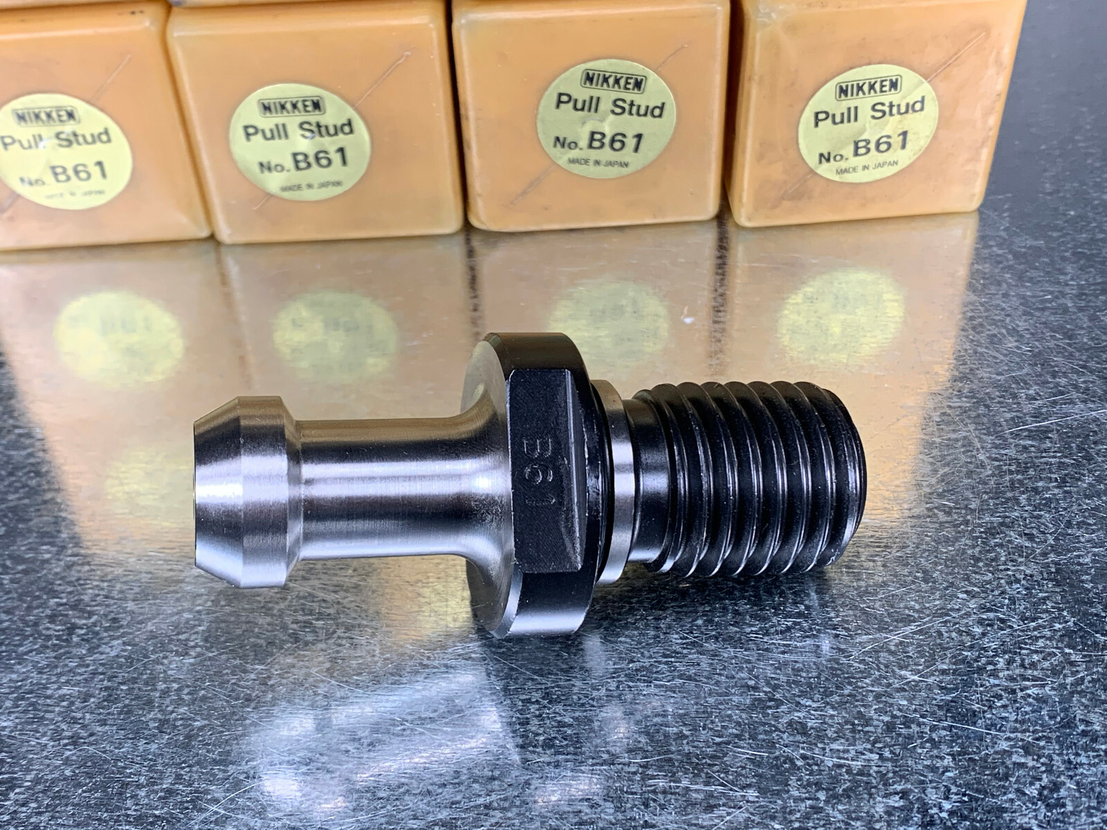 Lyndex Nikken PS B61 Pull Stud CAT50 Retention Knob, O-Ring Coolant 1"-8 | eBay