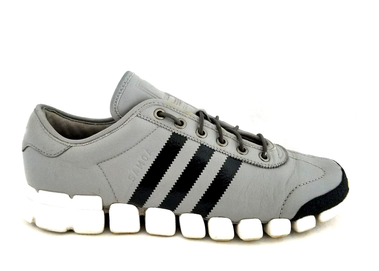 ADIDAS SAMOA Torsion Flex Sneakers Gray Black Leather… - Gem