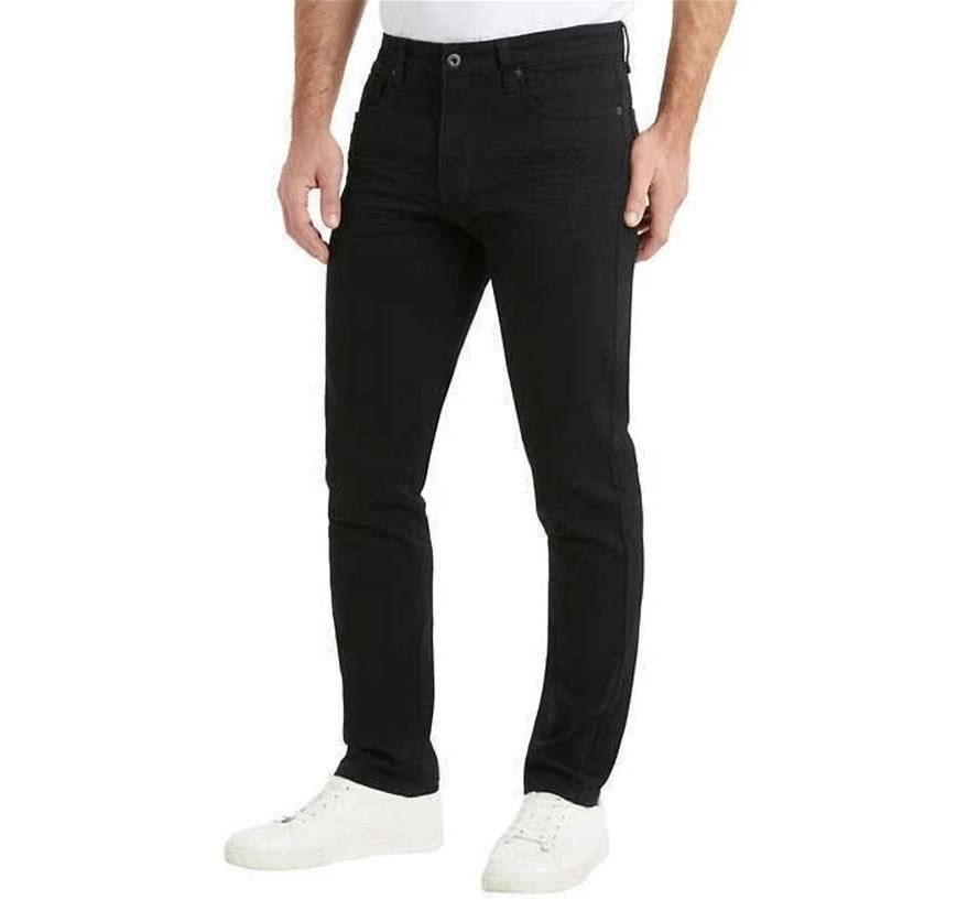 Kenneth Cole Men's Straight Fit Stretch Denim 2 Way Stretch Jeans Blk ...