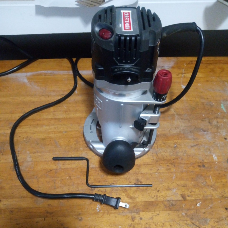 Craftsman 320.27683 Fixed Base Combo Router 12a Variable Speed 1/4 ...