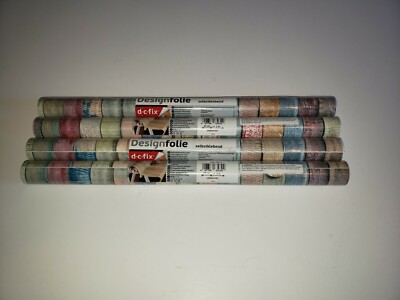 4 NEW DESIGNFOLIE DECORATIVE SELF ADHESIVE WOOD GRAIN FILM SHELF PAPER ...