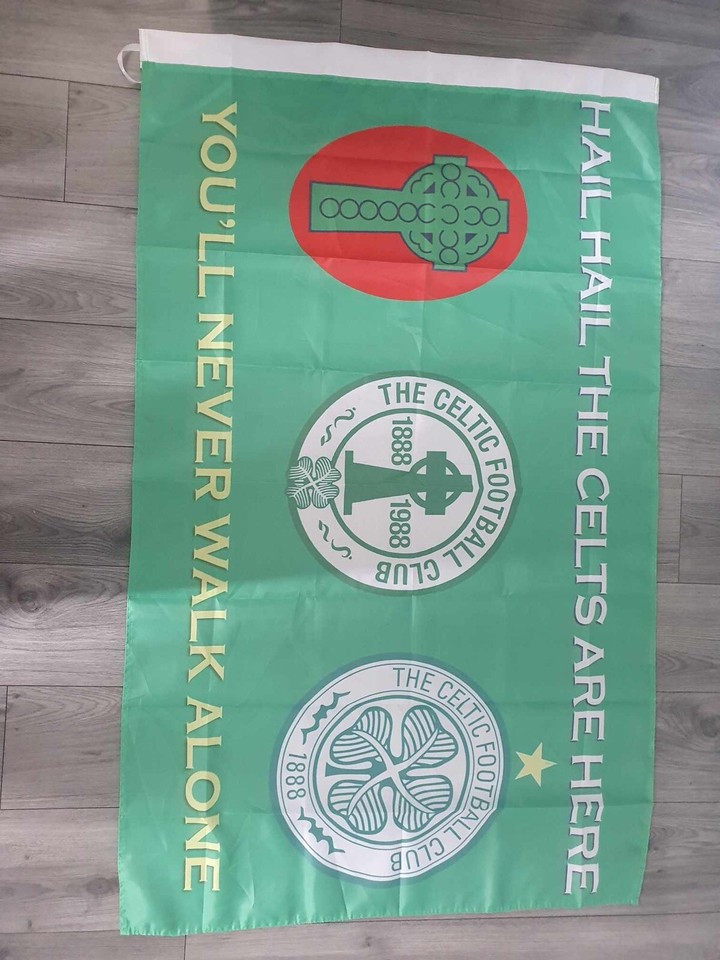 CELTIC FLAG 5' x 3' Official Glasgow Celtic FC Scotland Scottish ...