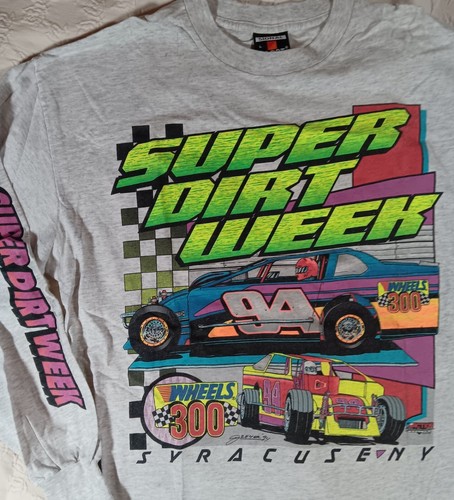 Vintage 1994 SUPER DIRT WEEK Syracuse MOTORSPORTS Racing Graphic T ...