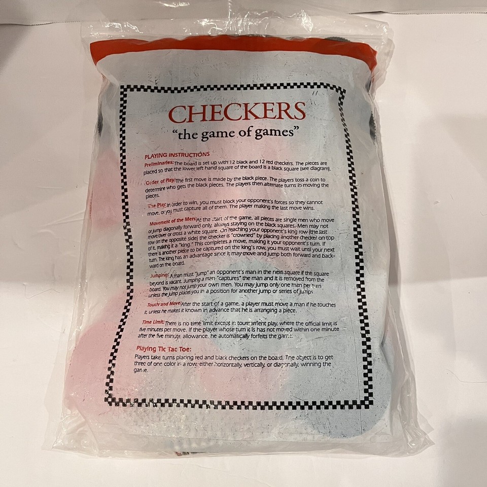 Rug Checkers Game Jumbo Large Cracker Barrel Checker Game Multiflex | eBay