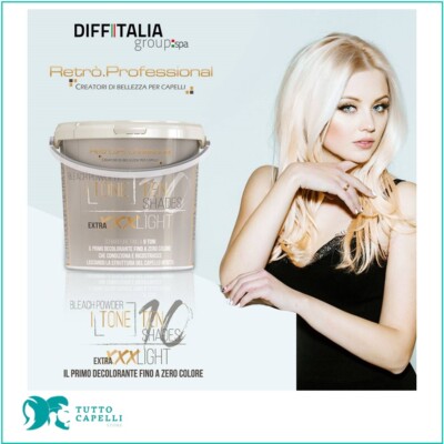 Decolorante decolorazione capelli polvere azzurra I TON TEN SHADES 9 ...